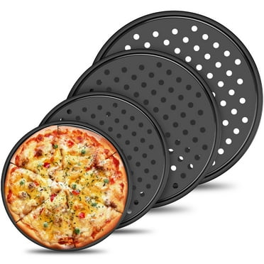 Nonstick 16” Pizza Pan with Classic Pizza Wheel Pie Server – Pizza Tray ...