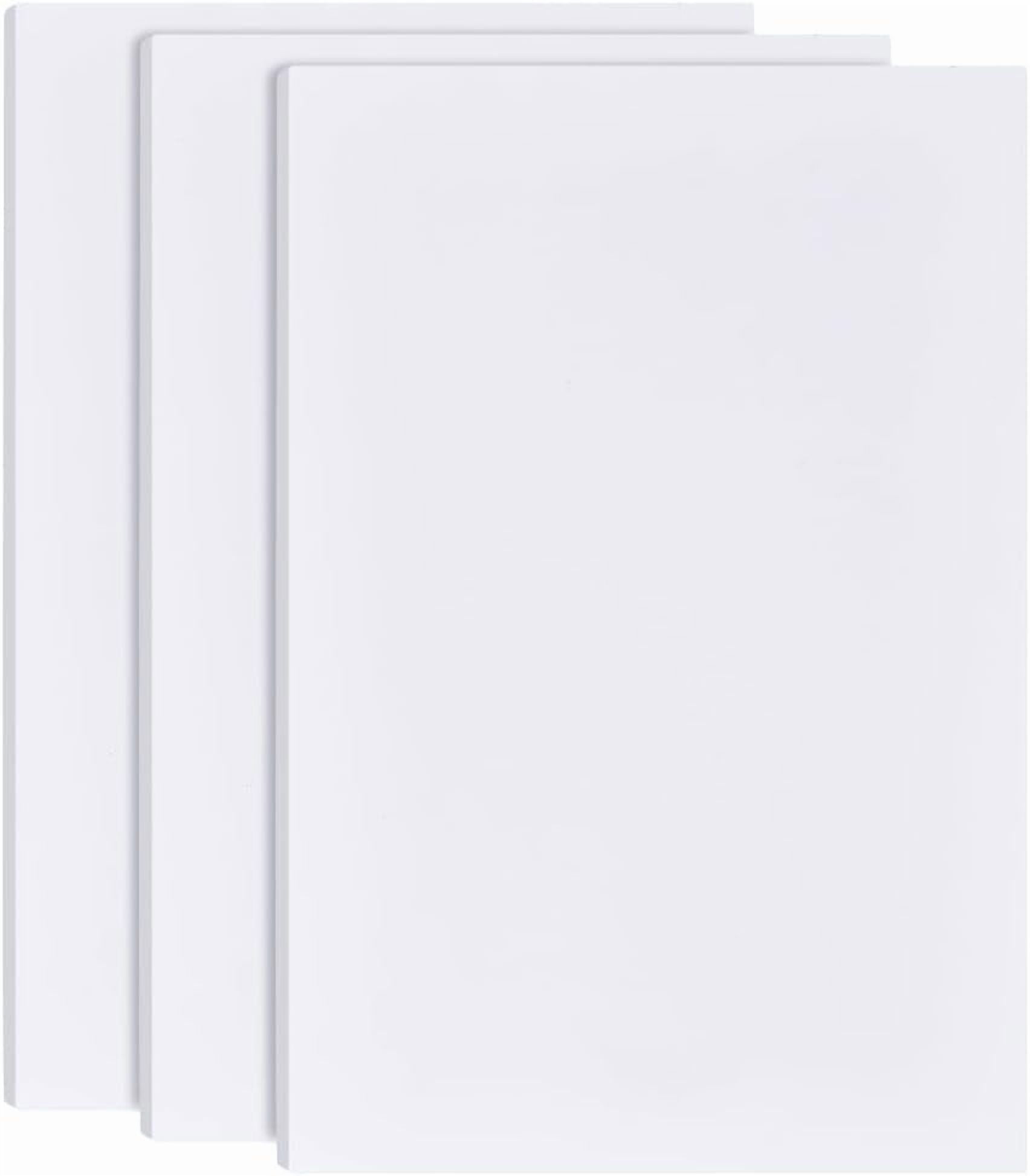 3Pcs 5/16 Inch White Foam Boards 12x8 Inch Rectangle PVC Foam Sheet ...