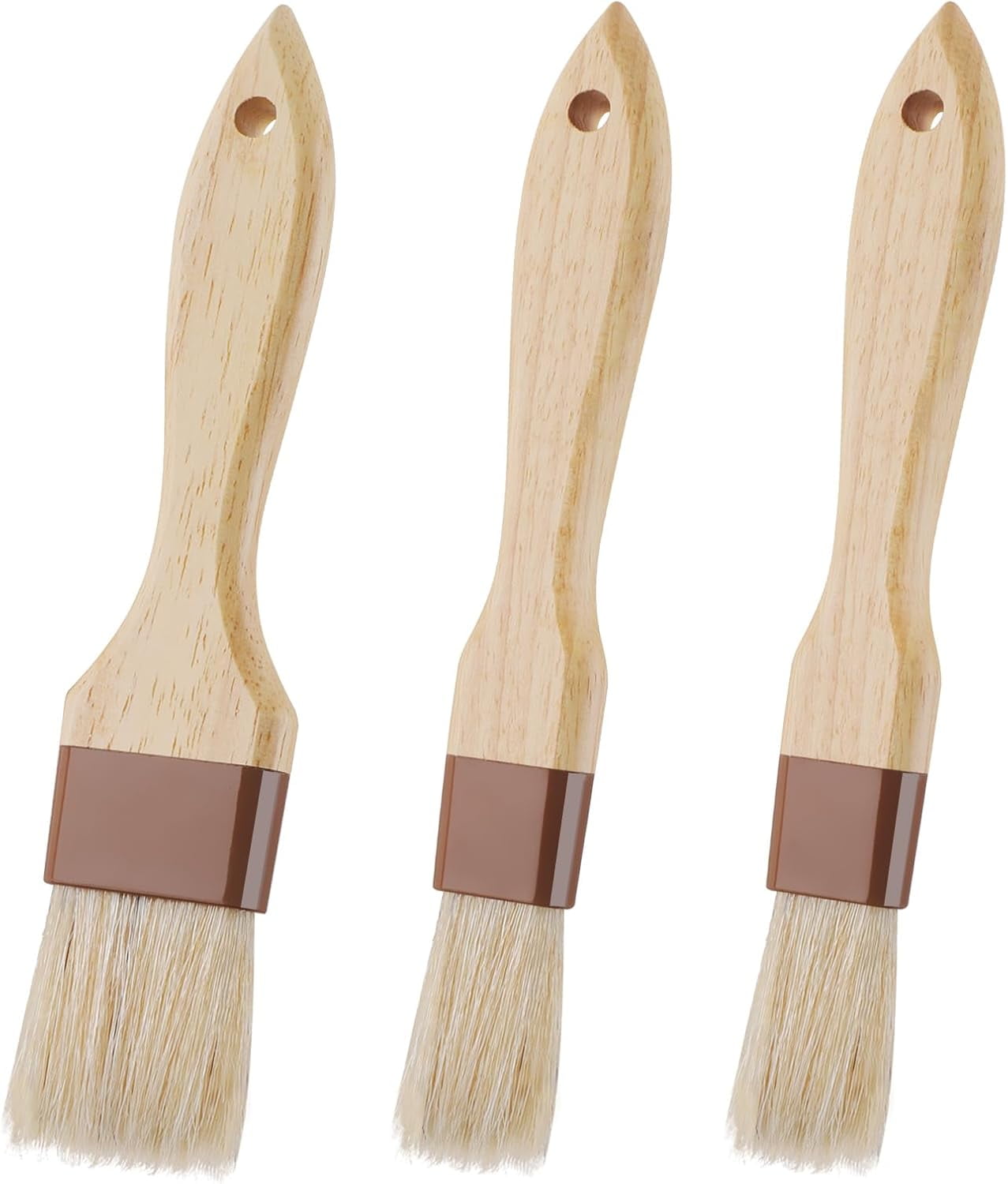 3Pcs/5Pcs Pastry Brush, Natural Bristle Basting Brush, Cooking Brush ...