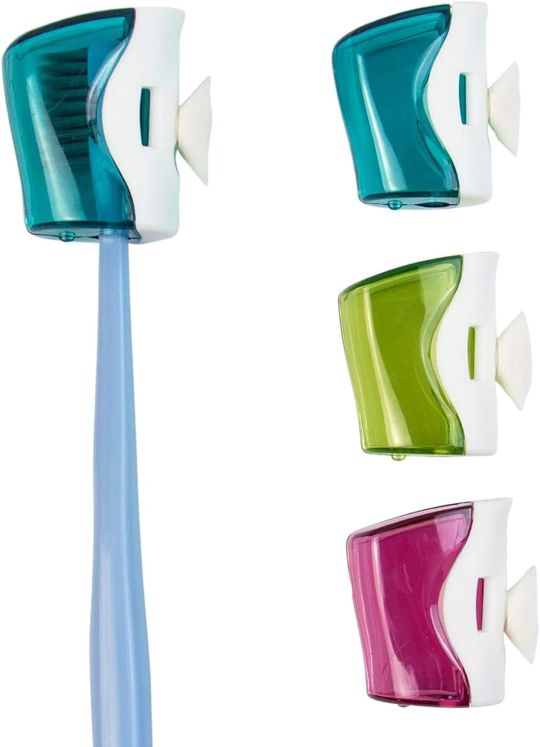 3Pcs/6Pcs Toothbrush Head Covers with Suction Cup Toothbrush Protective ...