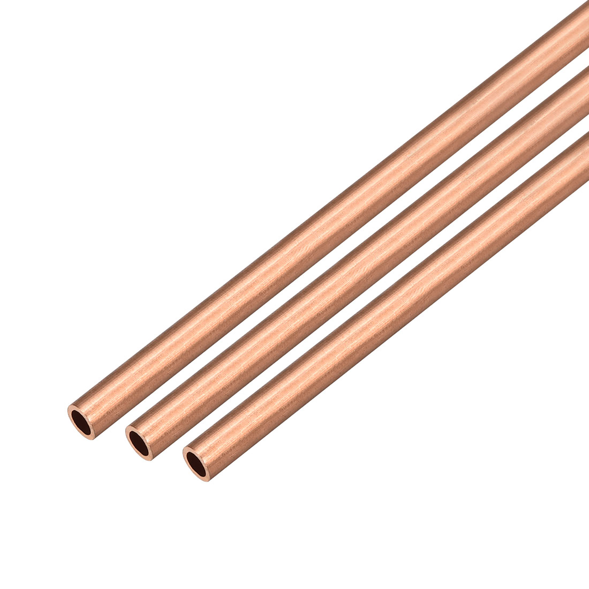 Uxcell 500mm Copper Round Tubing Pipe 3Pcs 4mm(ID)x6mm(OD)x500mm(L ...