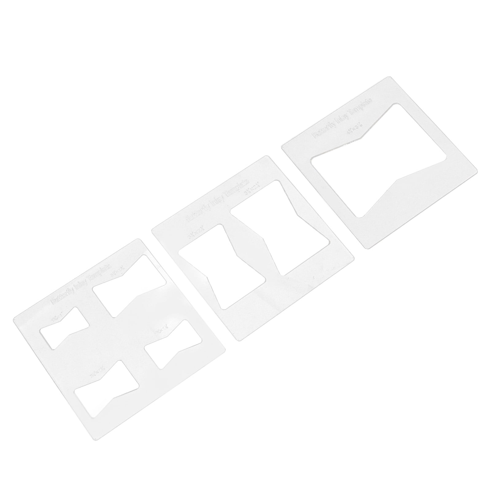 3Pcs 6x6 Inches Butterfly Key Inlay Template Router and Decorative ...