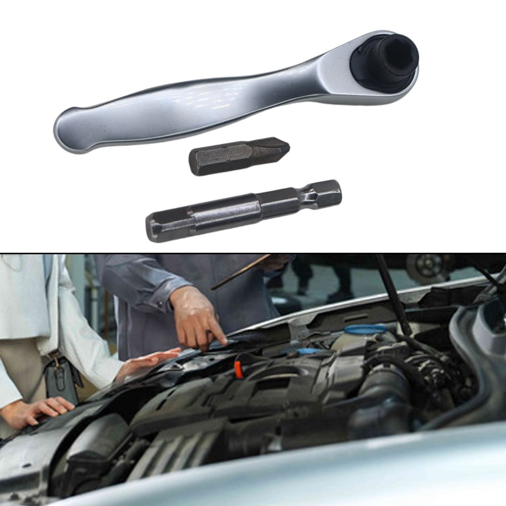 3Pcs 72 Teeth Ratchet Wrench Hand Tools Screwdriver Handle Small ...