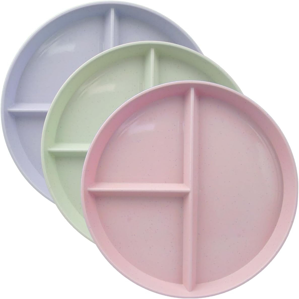3Pcs 9inch Divided Plates for Adults, Portion Control Plates ...