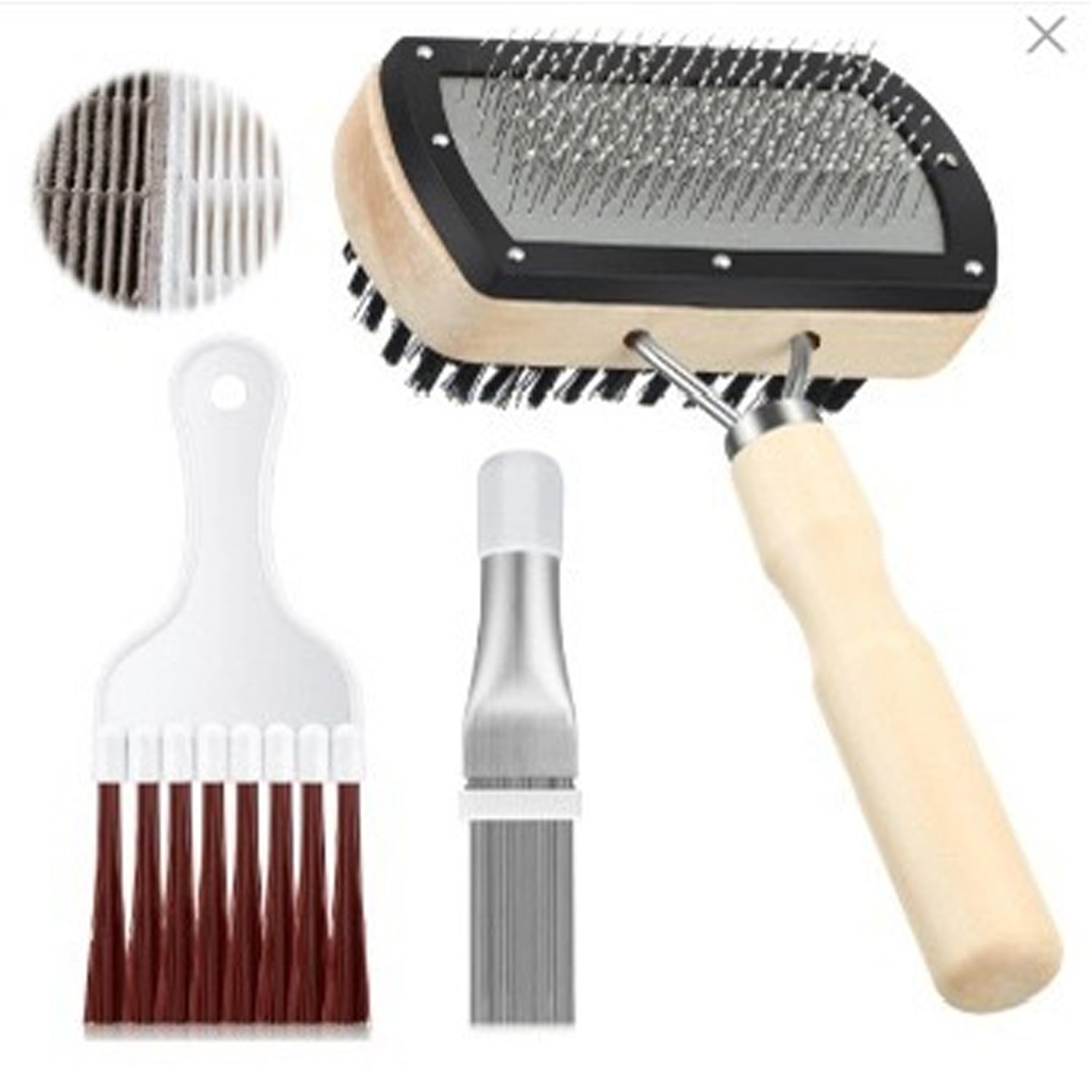 3Pcs AC Coil Cleaning Brush Kit - Stainless Steel Refrigerator & Air ...
