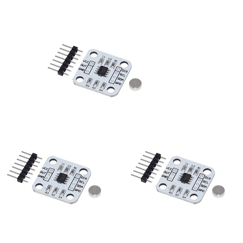 3Pcs AS5600 Encoder 12 Bit Magnetic Induction Angle Measuring Sensor ...