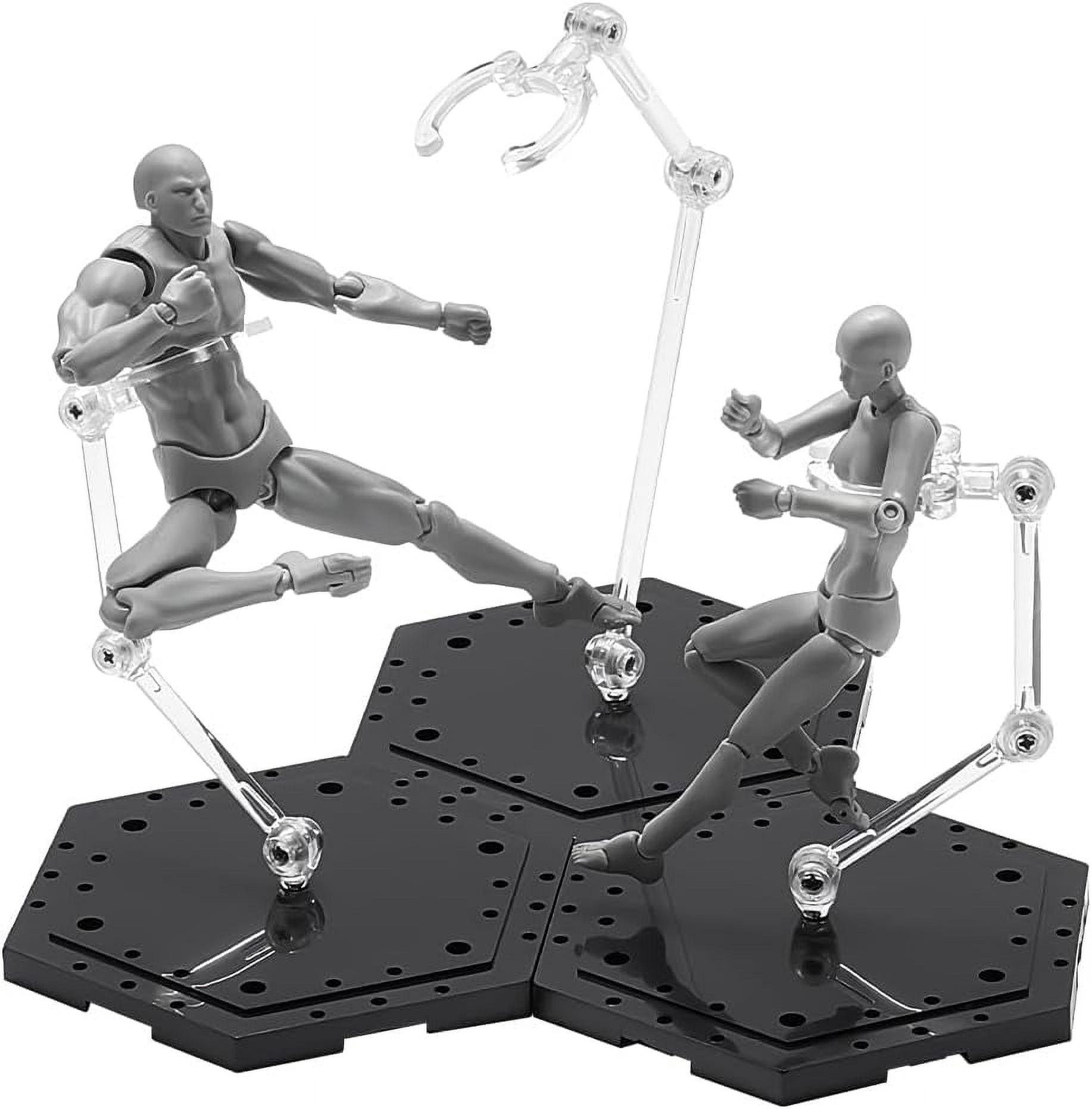 3Pcs Action Figure Stand Assembly Action Figure Display Holder Base ...