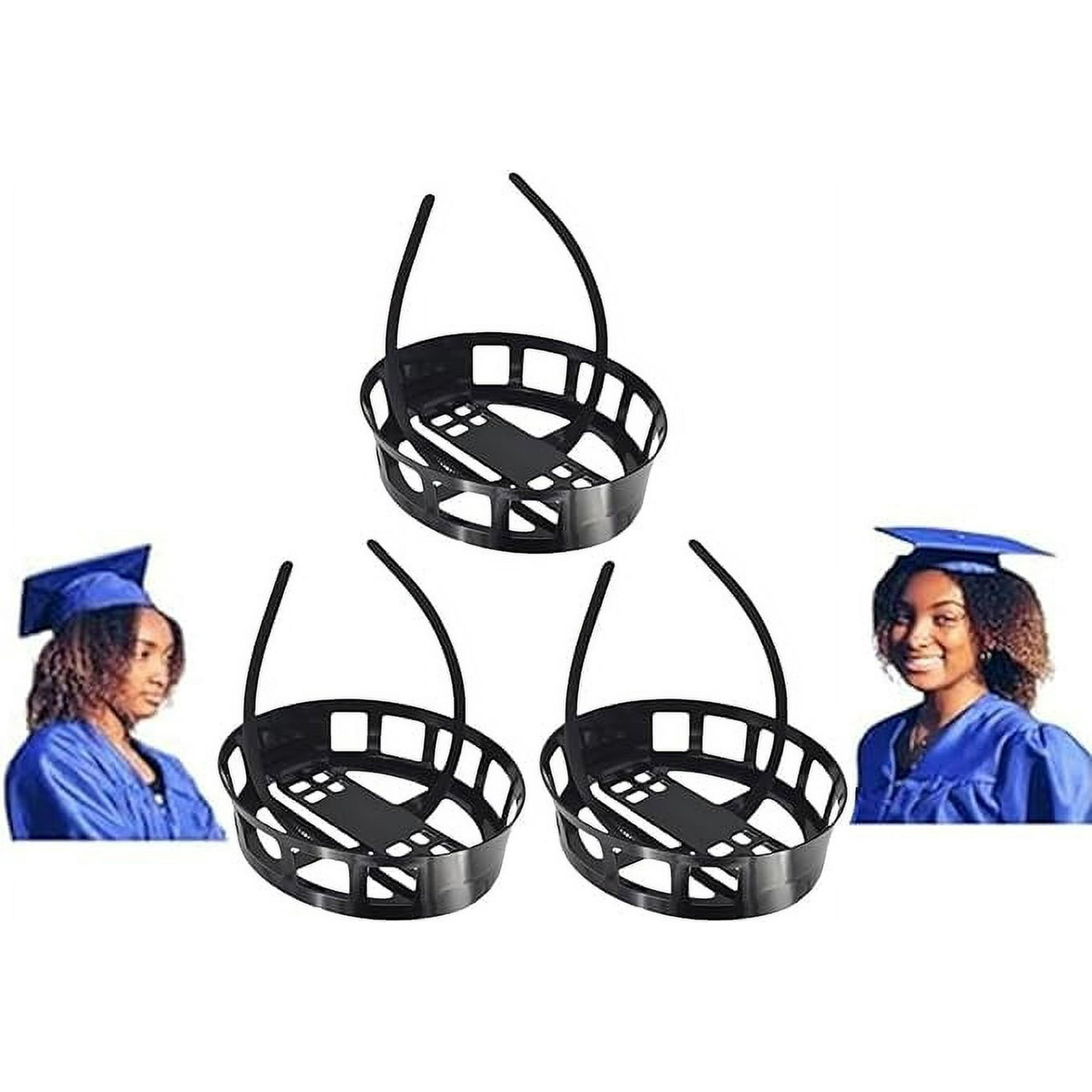 3Pcs Adjustable Grad Cap Remix Secures Headband Insert, Inside ...