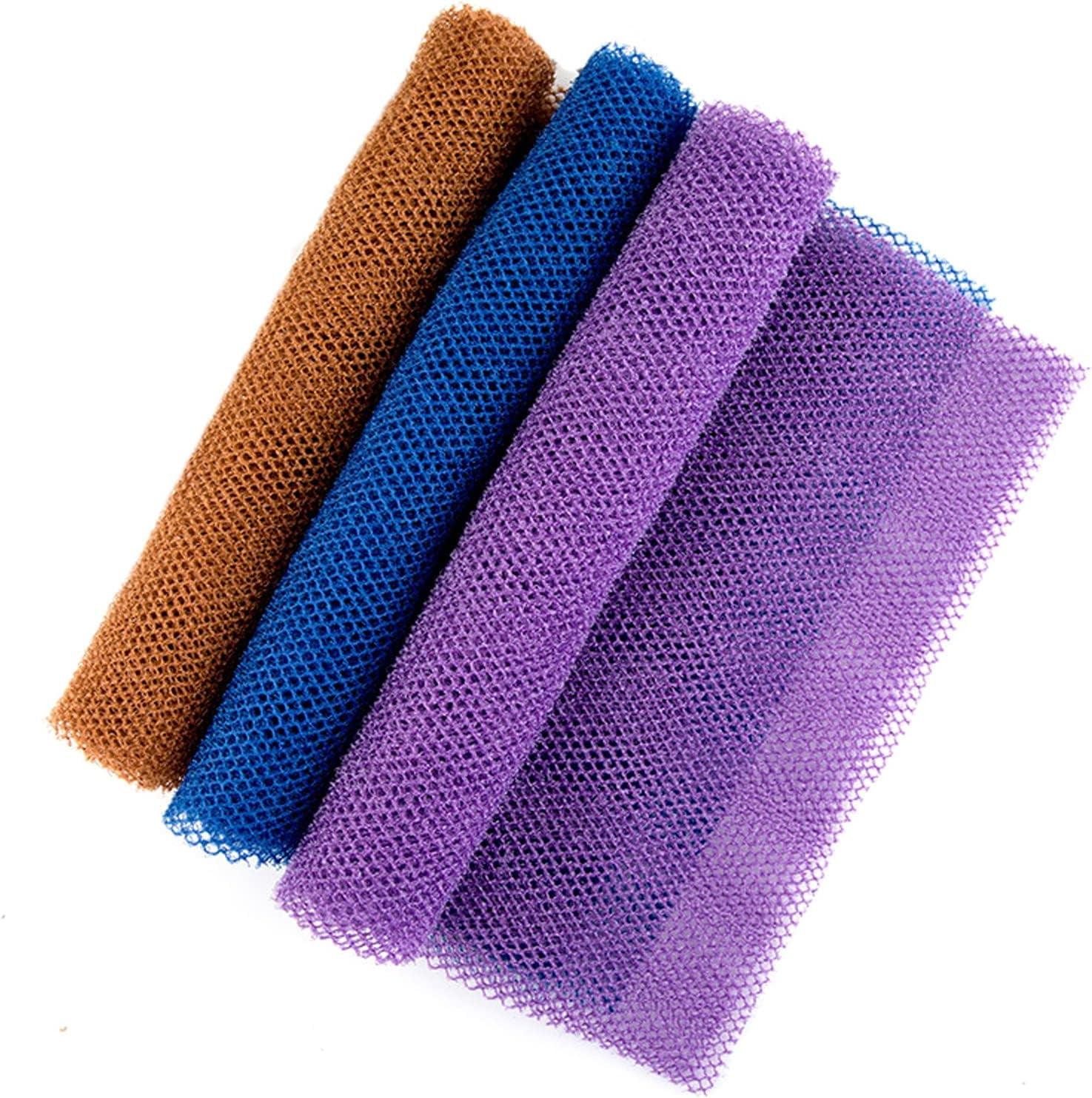 3Pcs African Bathing Sponges,African Exfoliating Body Net, African Long ...