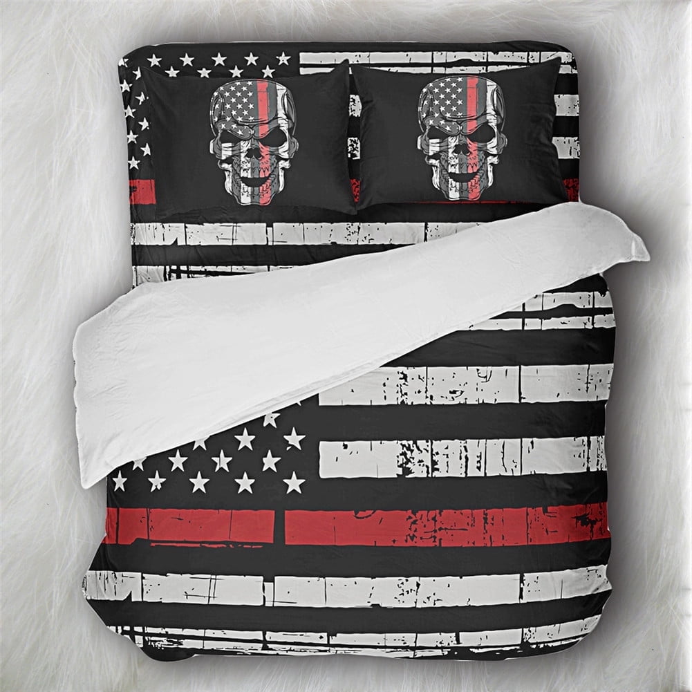 3Pcs American Flag Bedding Set Twin Size Holiday American Flay Duvet ...