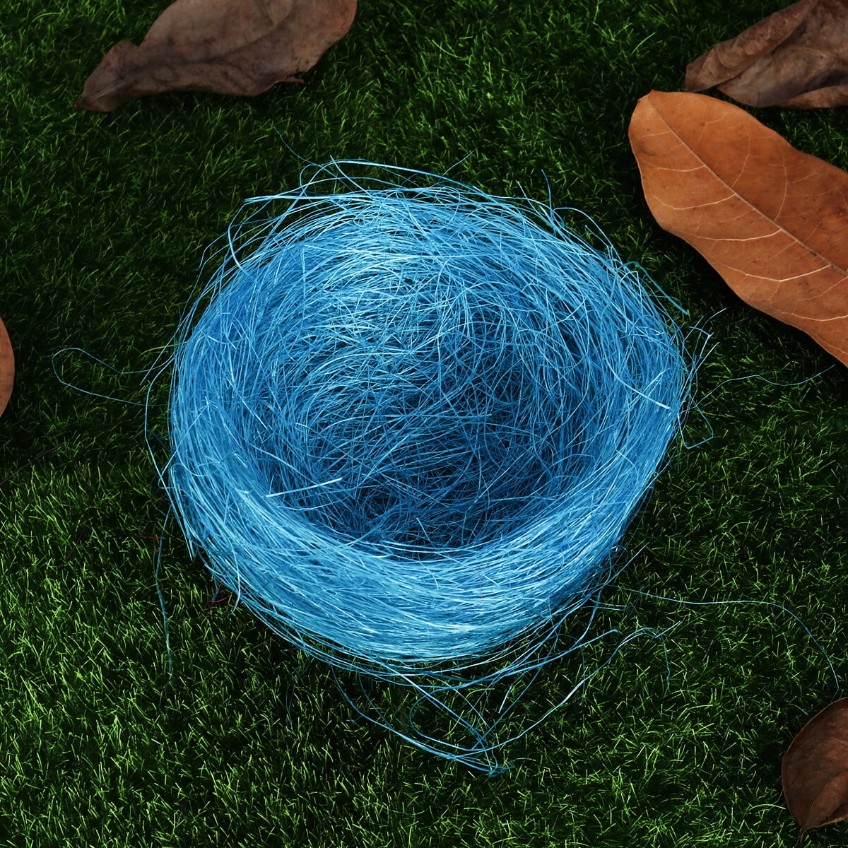3Pcs Artificial Birds Nest Egg Nests Colored Thread Bird Nests for ...