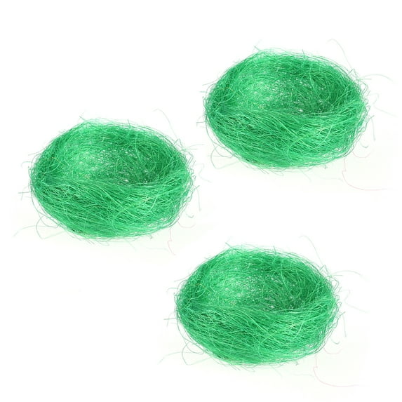 3Pcs Artificial Nest Easter Mini Colored Thread Bird Nests for Candies ...