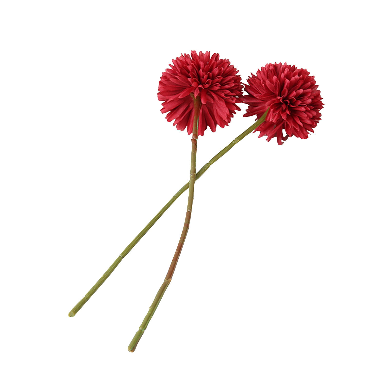 3Pcs Artificial Pom Pom Chrysanthemum Stems Realistic Fluffy Head ...