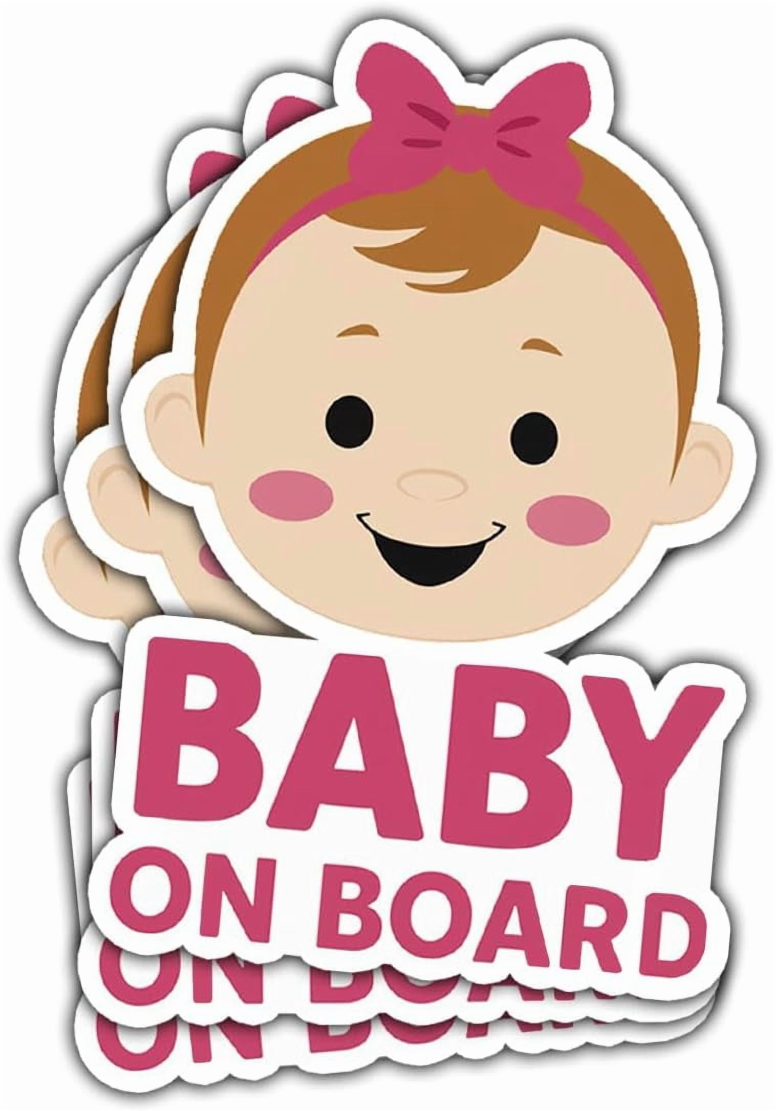 (3Pcs) Baby Onboard Sticker for Cars, Baby On Board Yellow Signs for ...