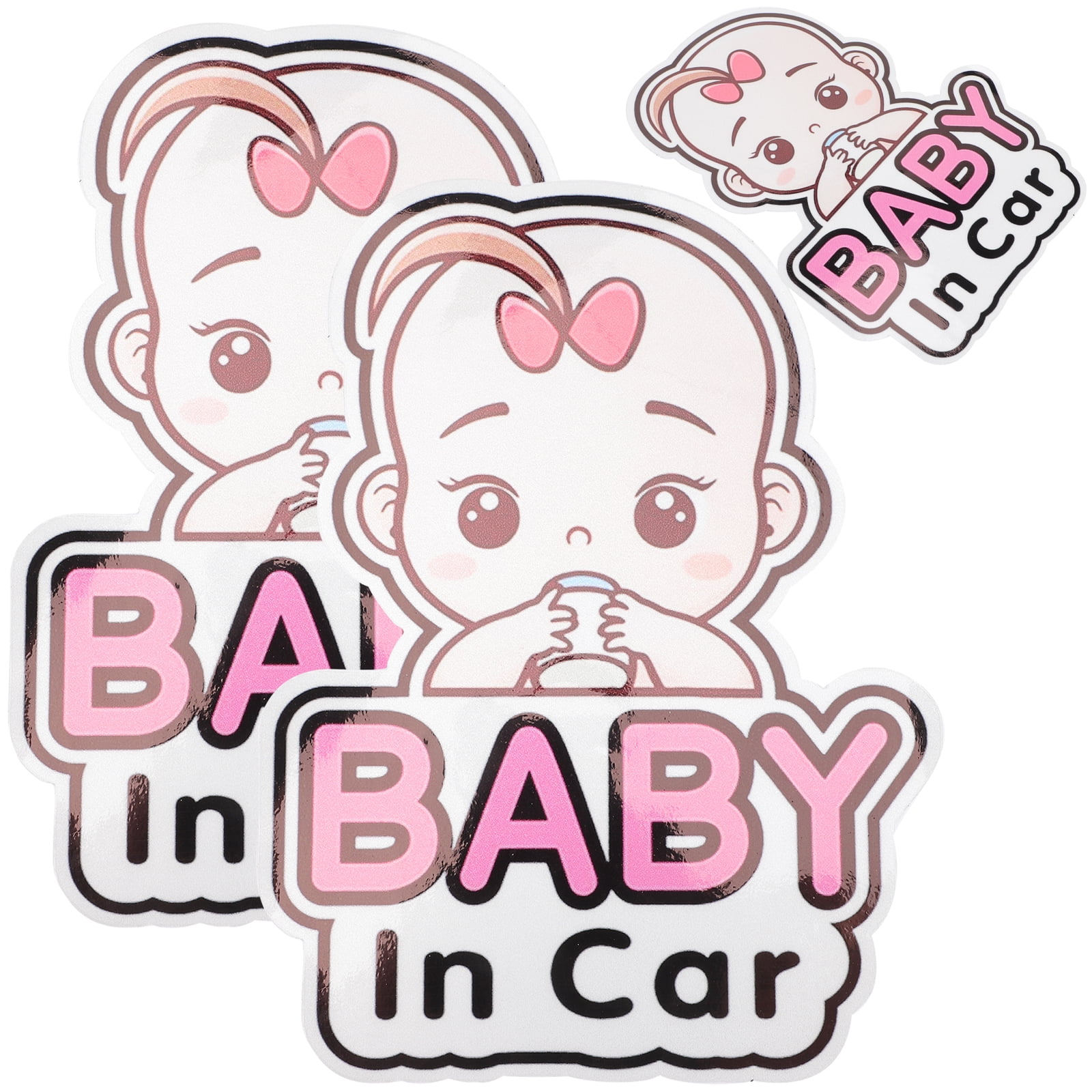 3Pcs Baby in Car Sticker Baby on Board Sign Kids in Car Decal Safety ...