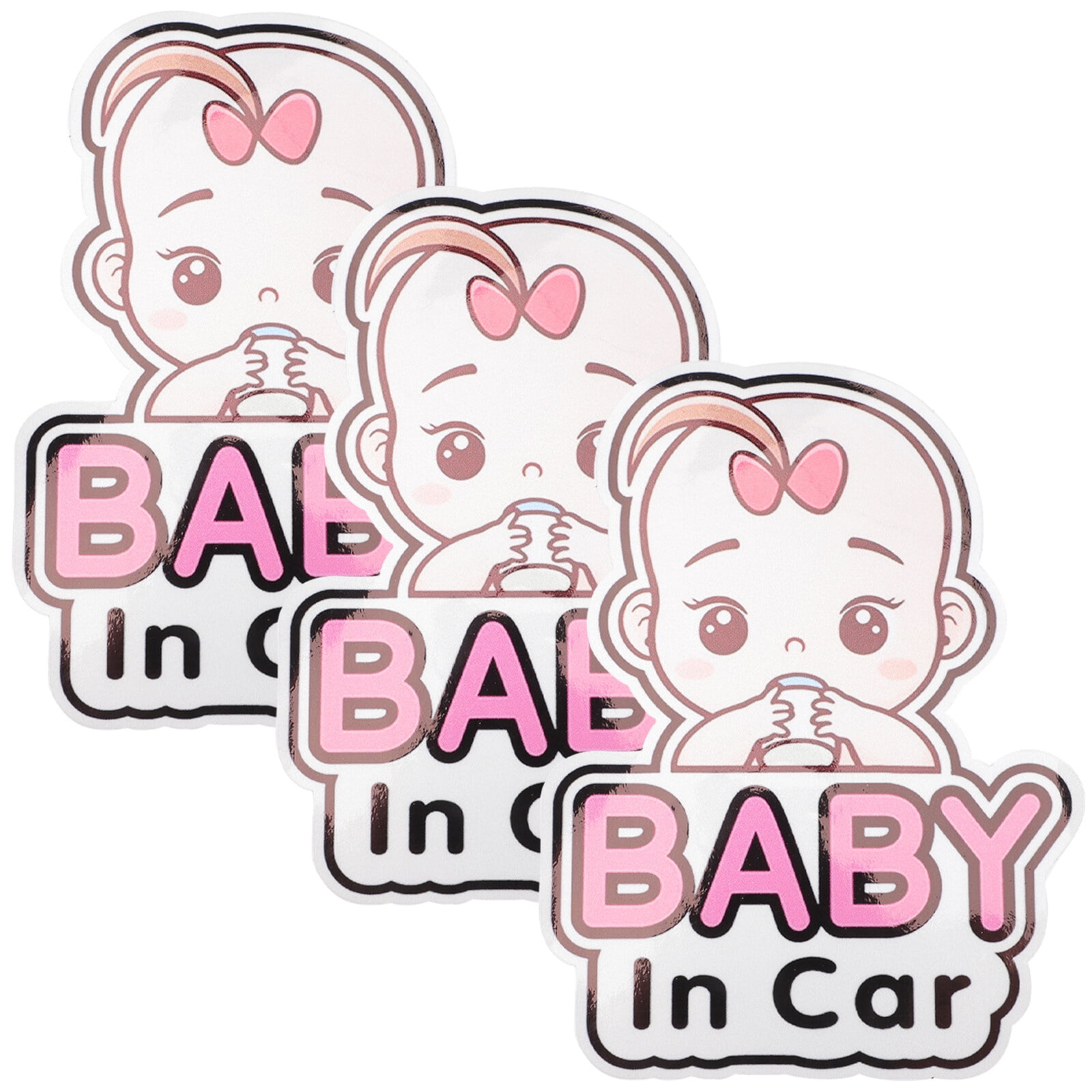 3Pcs Baby in Car Sticker Baby on Board Sign Kids in Car Decal Safety ...