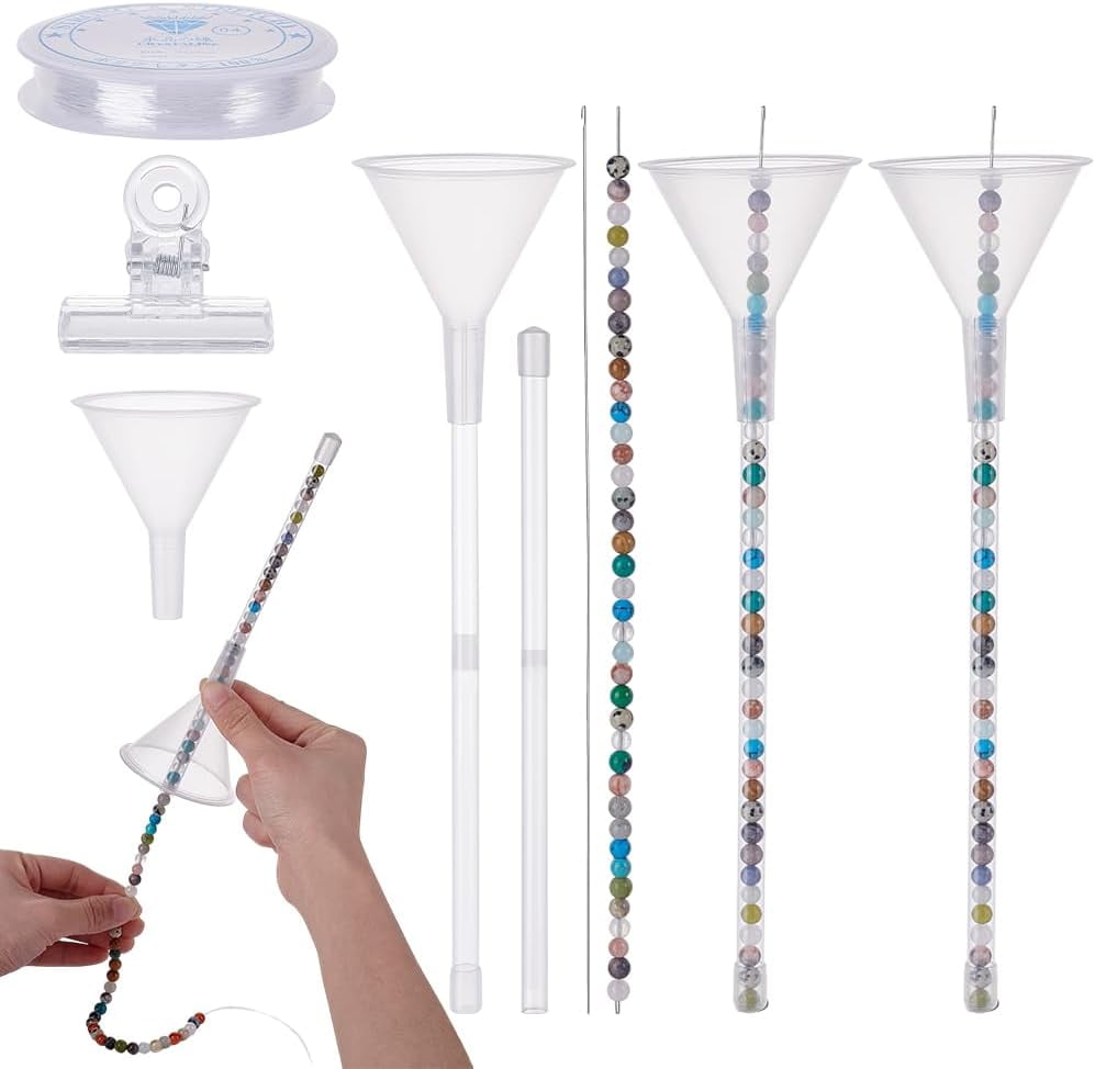 3Pcs Beading Funnel Bracelet Making Kit Plastic Beading Funnel Beading ...
