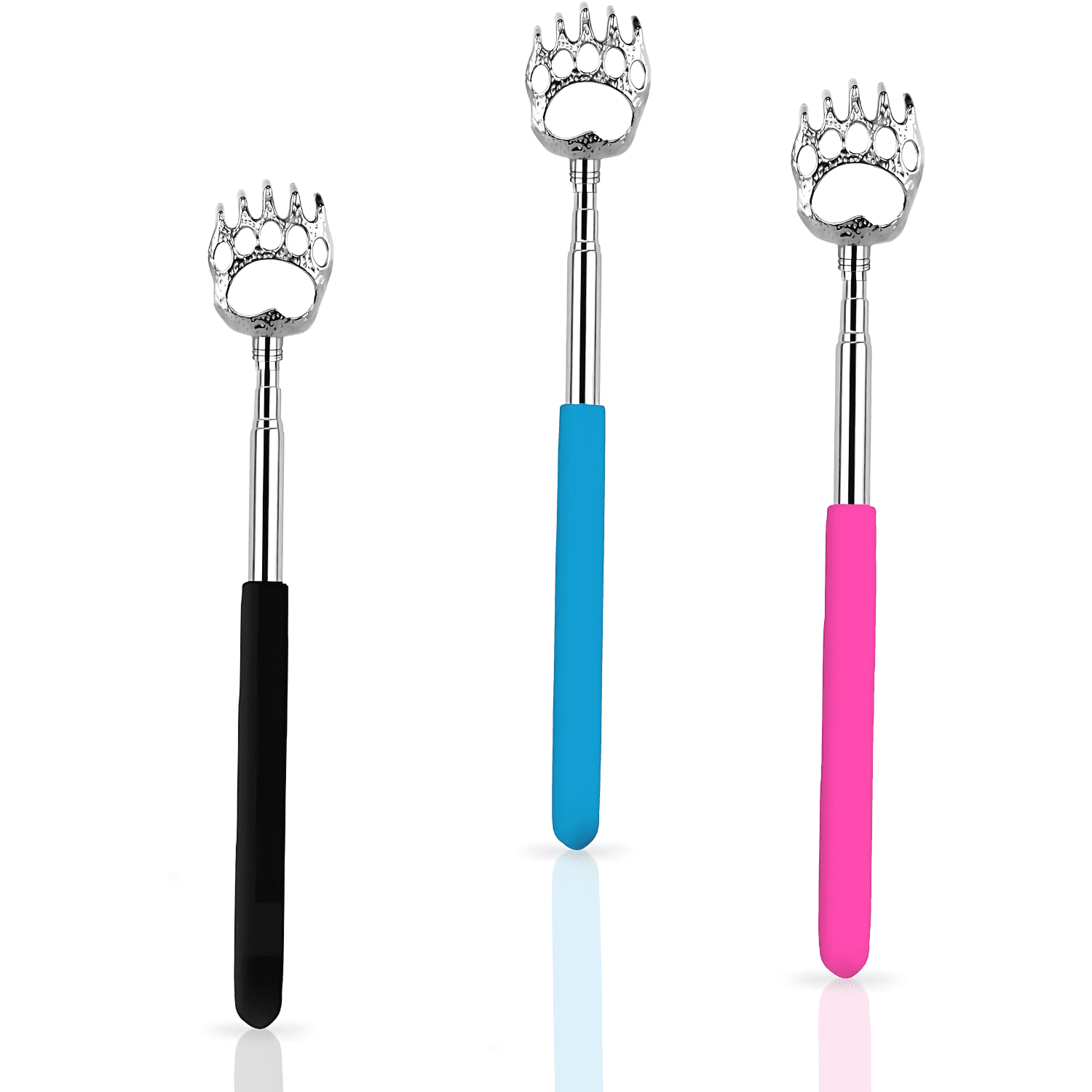 3Pcs Bear Claw Back Scratcher Extendable, Metal Portable Telescopic ...