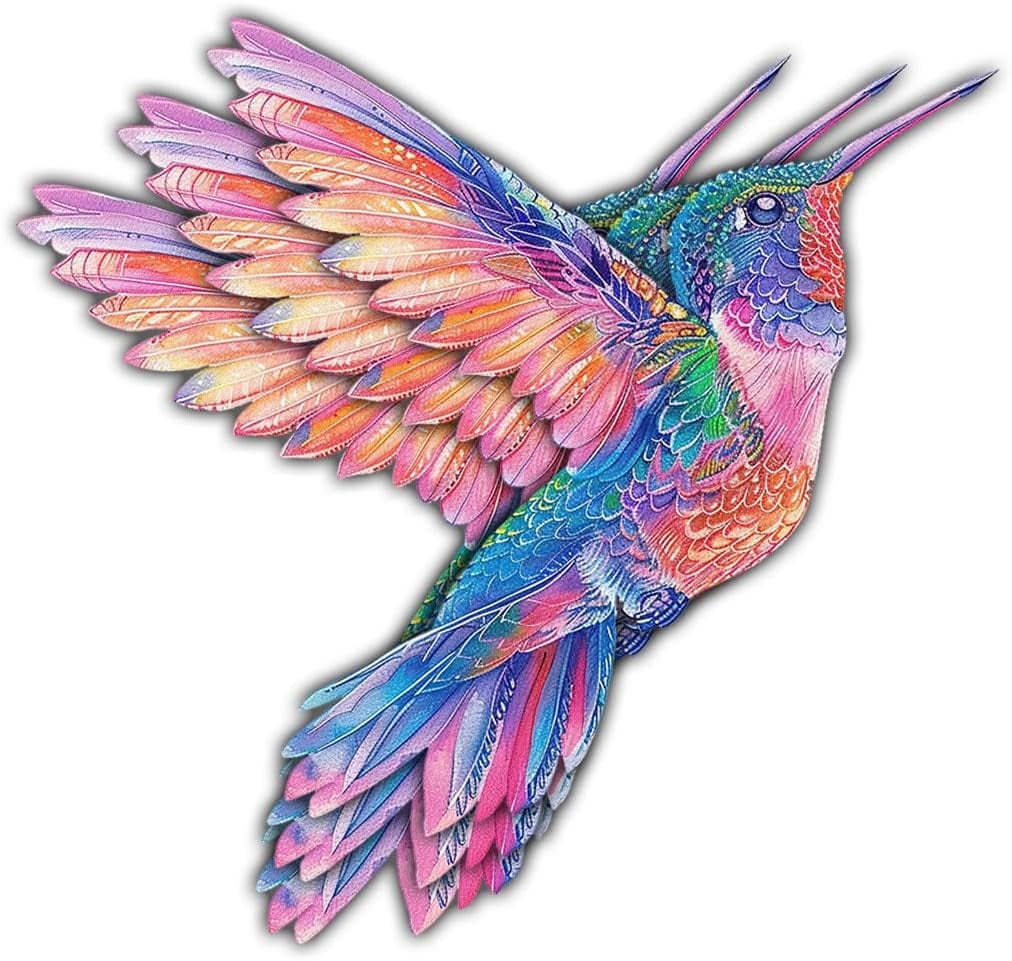 (3Pcs) Beautiful Vibrant Colored Hummingbird Art Sticker, Hummingbird ...