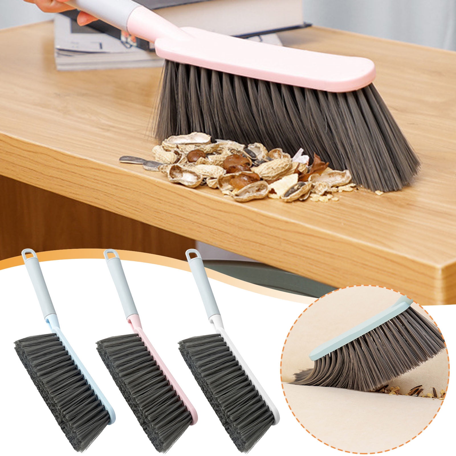 3Pcs Bed Brush, Kadlawus Long Handle Bed Brush, Soft Bristle Cleaning ...
