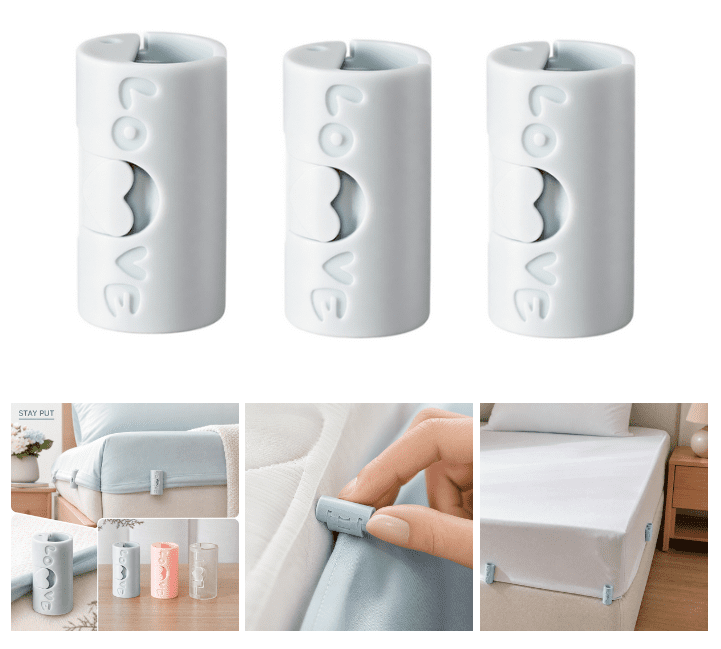 3Pcs Bed Sheet Grippers Bed Sheet Fasteners Clips Sheet Holders Keeps ...