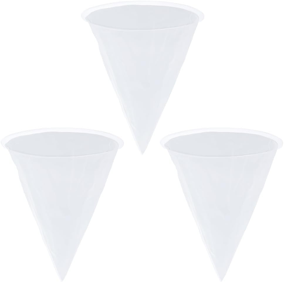 3Pcs Bee Honey Filters Food Mesh Filter Cone White Nylon Beekeeping ...
