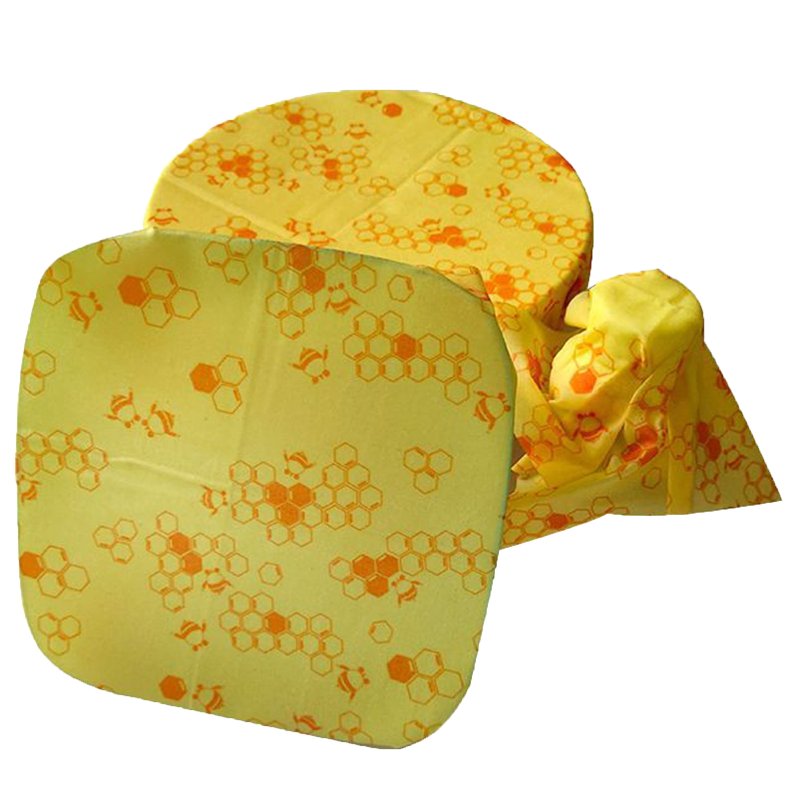 3Pcs Bee Wax Cloth Leaves Fruit Print Reusable Beewax Bread Meals Food ...