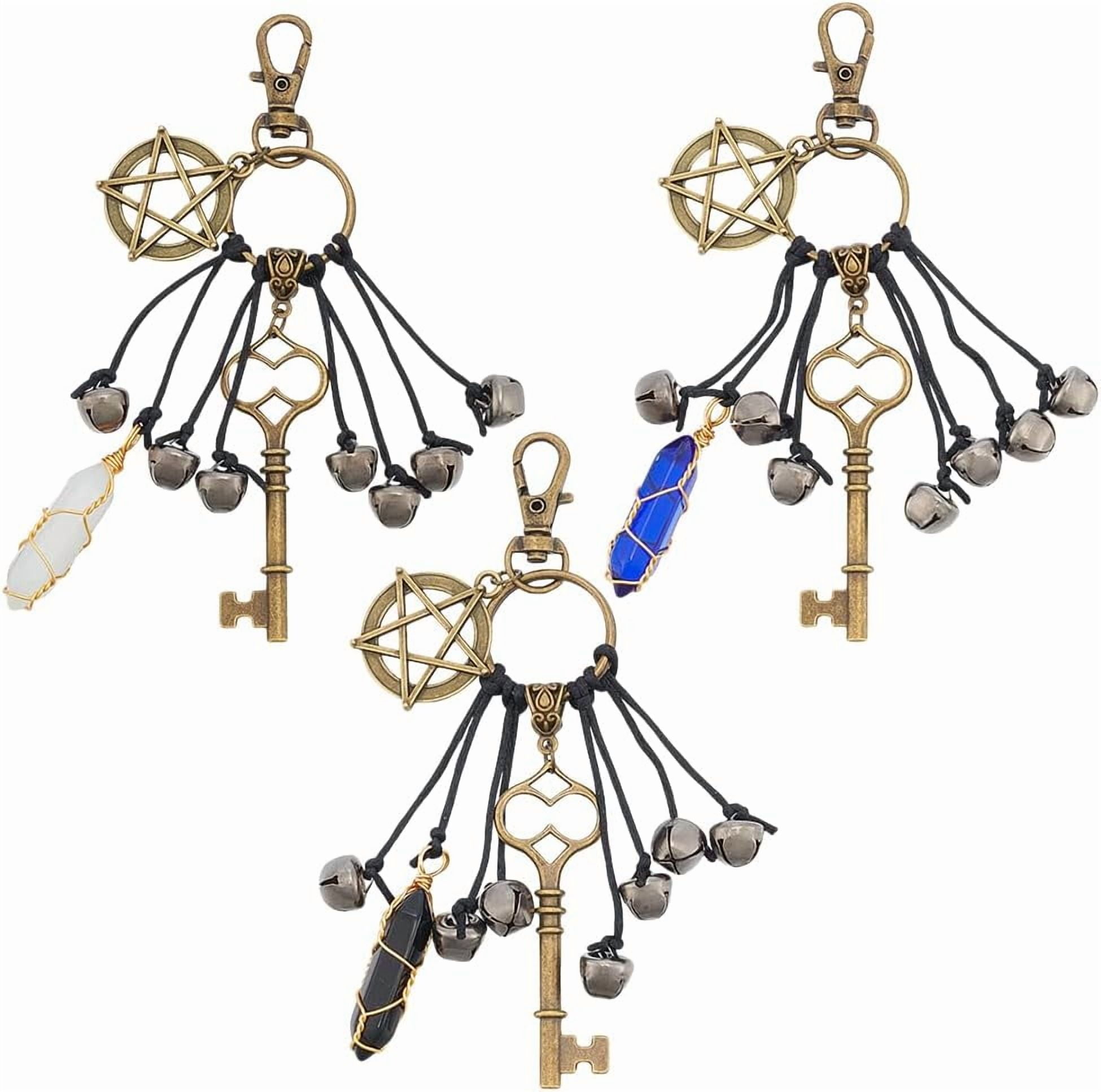 3Pcs Bells Protection for Door Knob Alloy Bells Hanger Bell Magic Keys ...