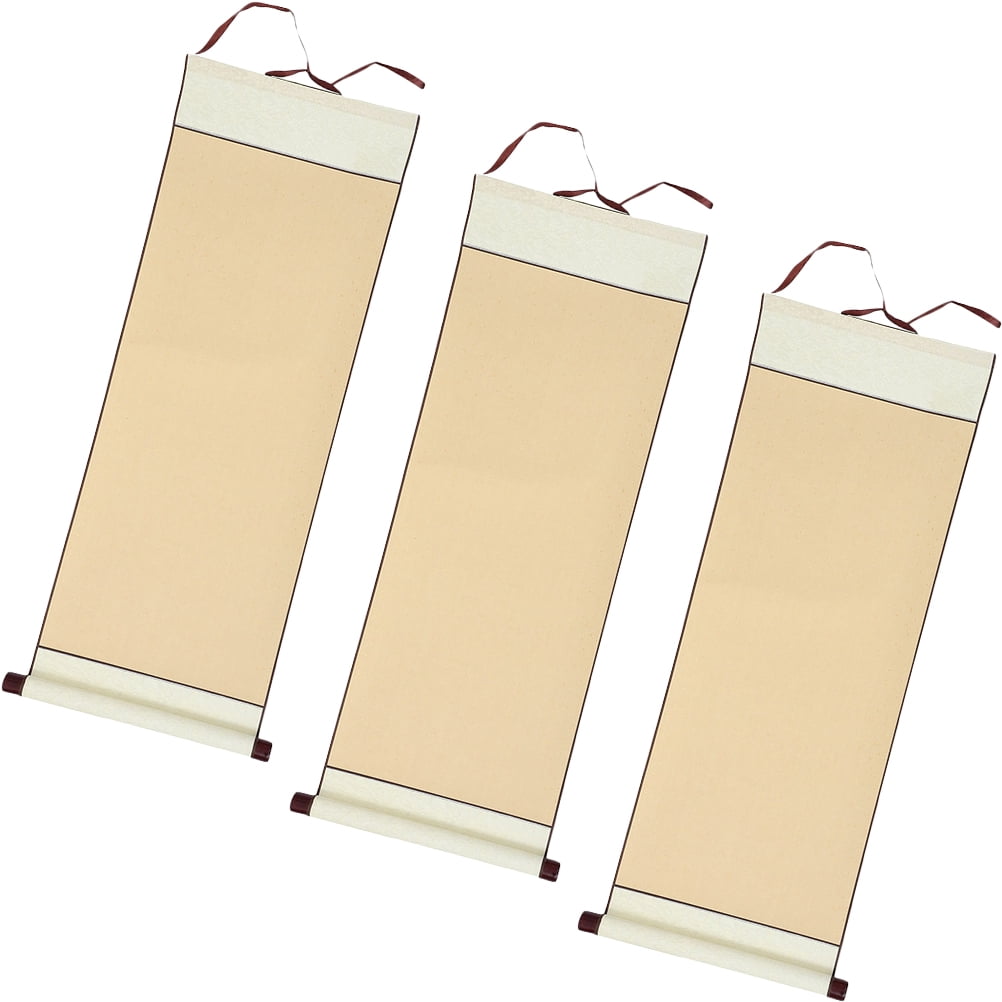 Raindrops 3 Pcs Scroll Blank Calligraphy Art Painting Versatile ...