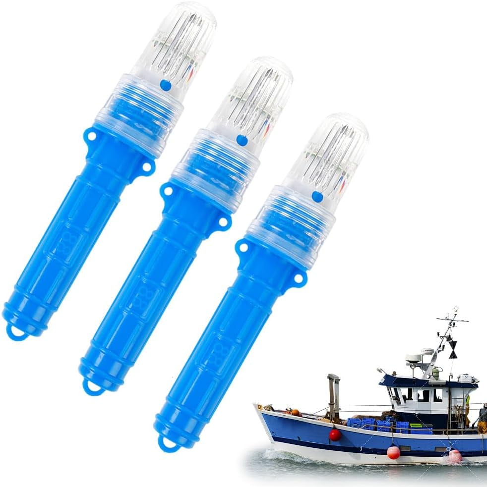 3Pcs Boat Flares, 2025 Upgraded Coast Guard Approved Marine LED Boat ...