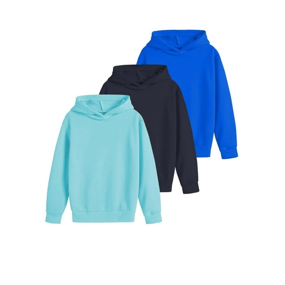 3Pcs Boys Girls Casual Soft Brushed Fleece Sweatshirt Hoodies Kids ...