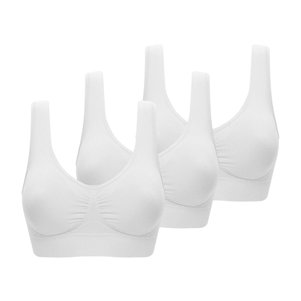 3Pcs Bras for Women - Womens Bras, Compression Bra, Wirefree Bra A 5XL ...