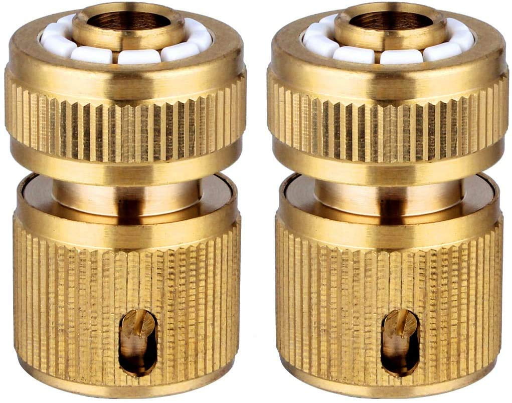 3Pcs Brass Hose Connector Hose End Quick Connect Fitting 1/2" Hose Pipe ...