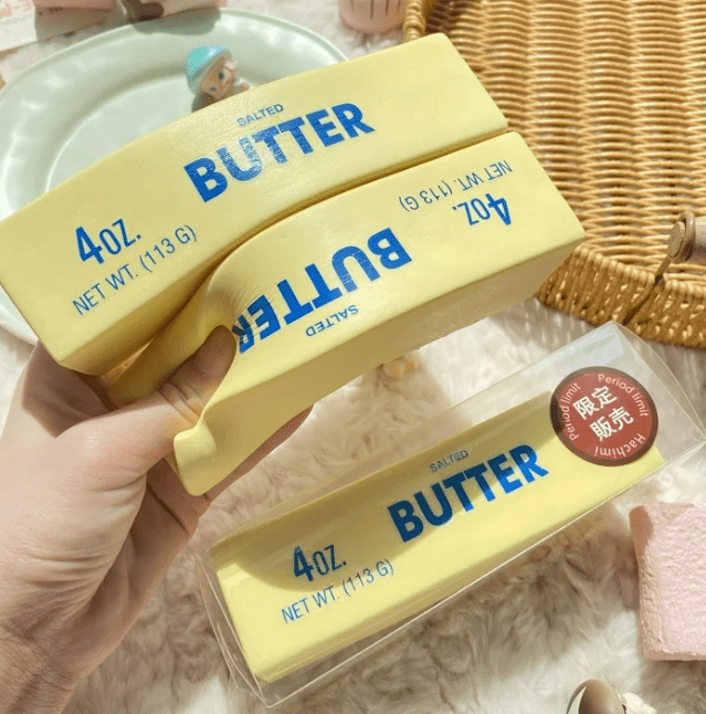 3Pcs Butter Squeeze Soft Slow Rise Butter Sticks Squeeze Stress Relief ...