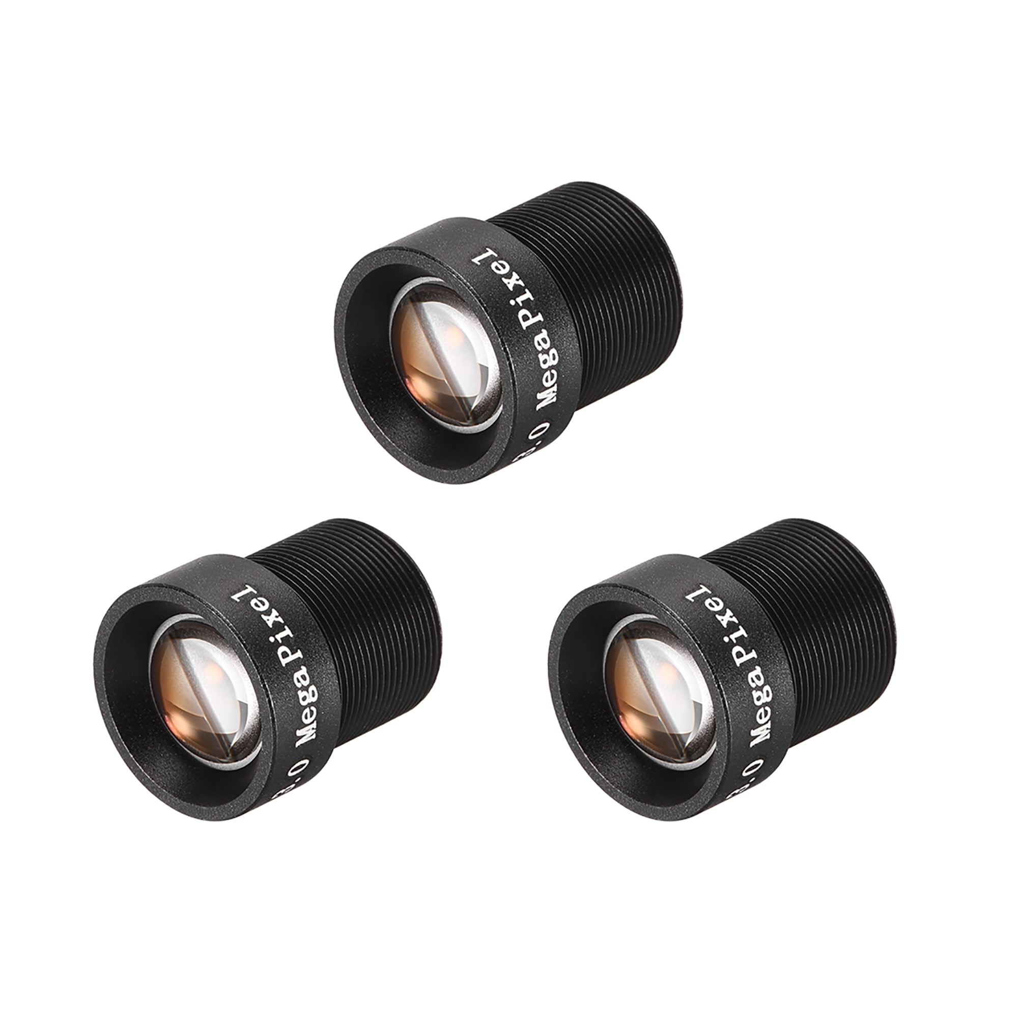 3Pcs Camera Lens 8mm Focal Length 3MP F2.0 1/3 Inch Wide Angle for CCD ...