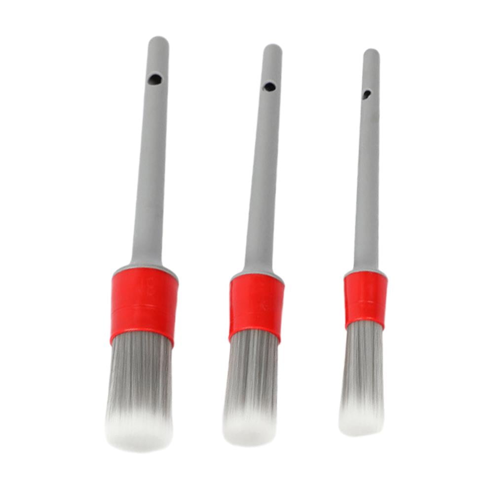 3Pcs Car Cleaning Kit Interior Detailing Wash Brushes Engine Wheel ...