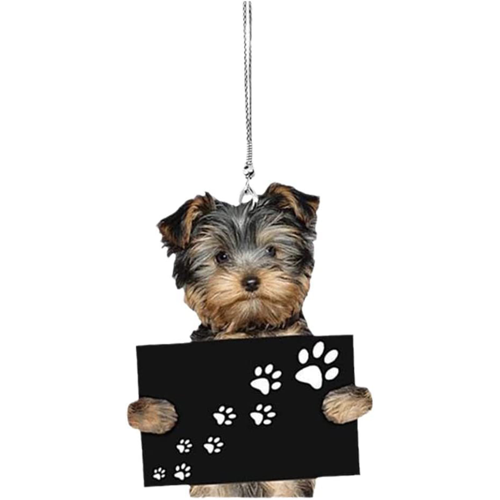 3Pcs Car Pendant, Yannianjz Car Pendant, Cute Cloth Bag Dog Rearview ...