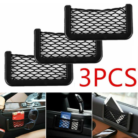 CENL 1pcs Car Storages Nets Extra Large Elastic Organizers Framed Mesh ...