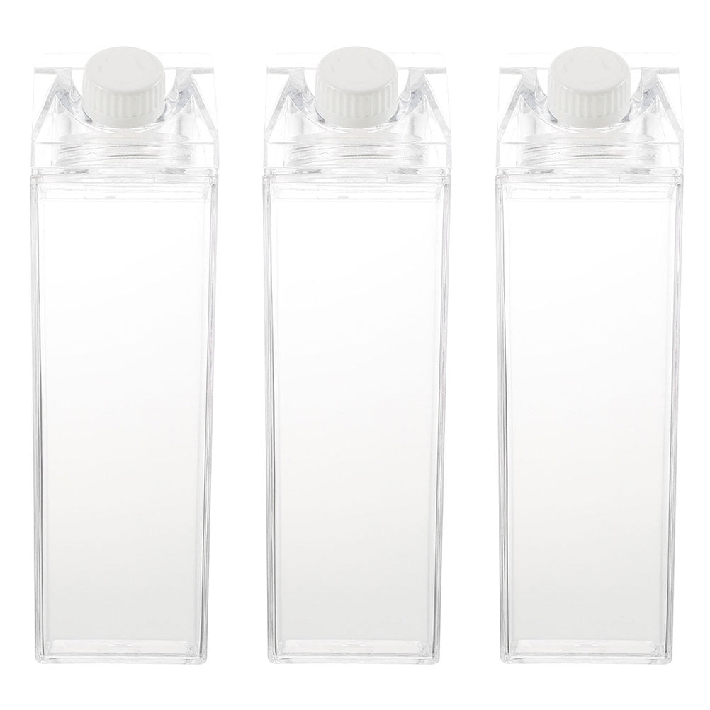 WASHWEPE Transparent Milk Container House Shaped Hydration For Office ...