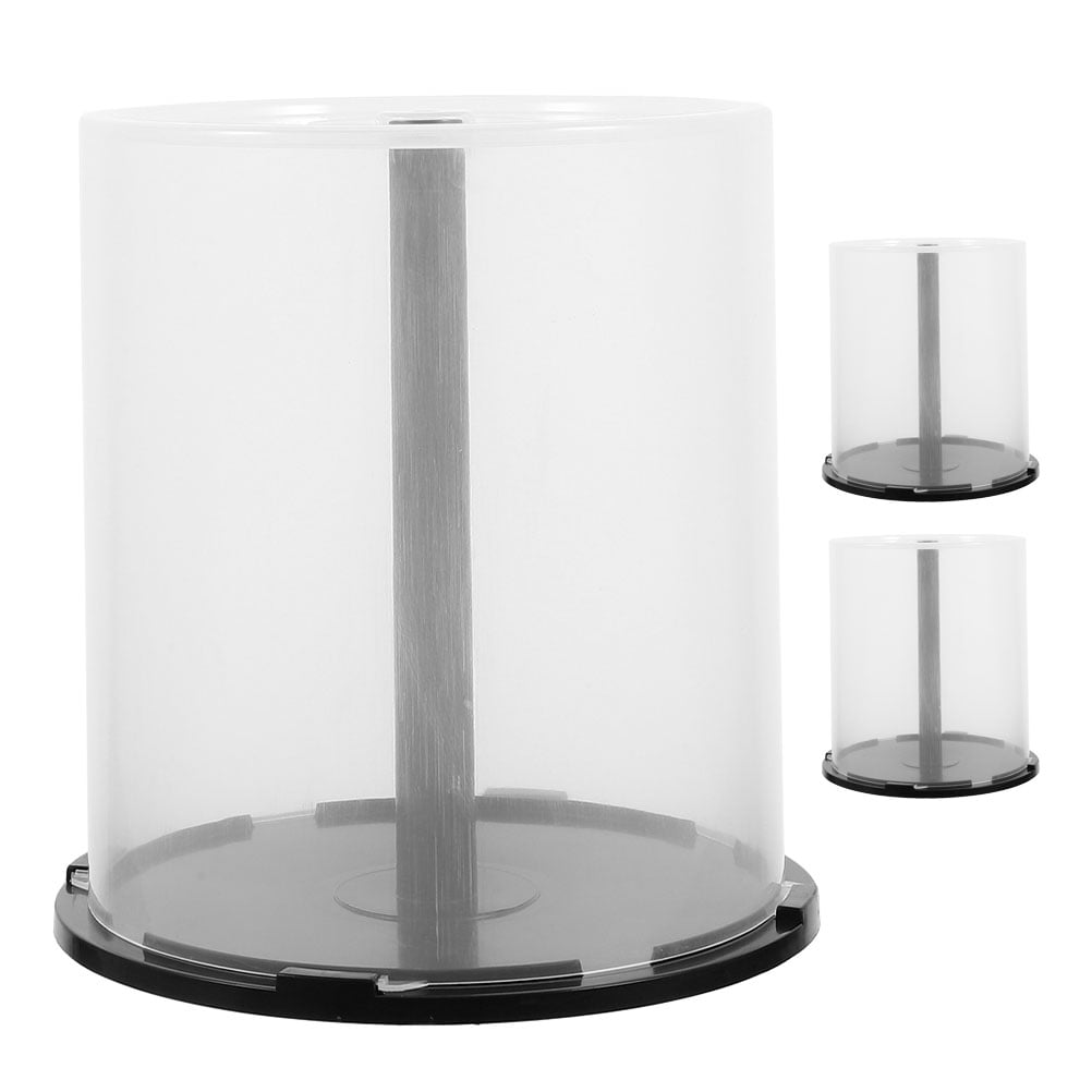 Pawsdot Organized Media Storage Box Black PP Plastic 3Pcs 5.9X5.6X5.6In ...