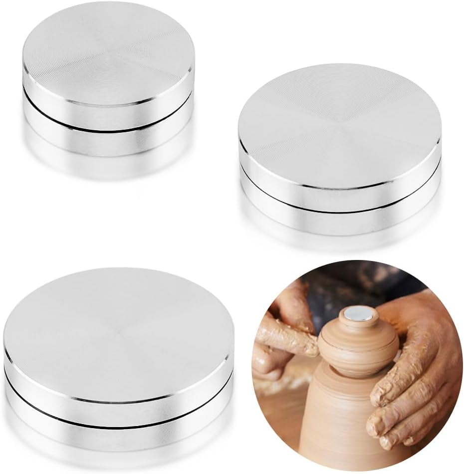 3Pcs Ceramic Clay Pottery Throwing Trimming Spinner Tool Pottery Trimming Spinners Clay Ceramic ...