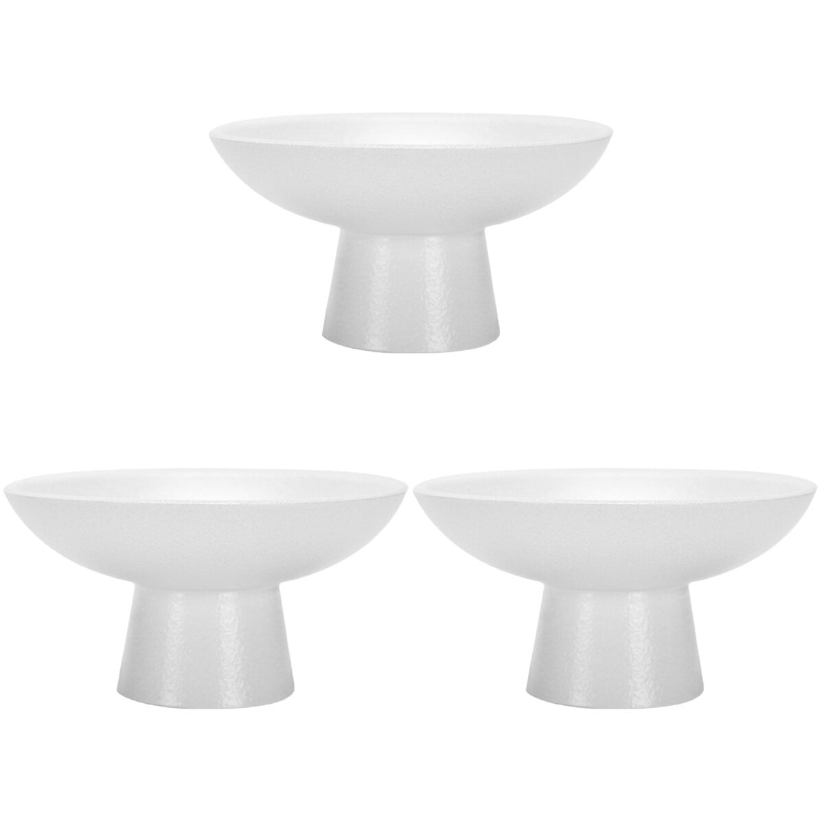 3Pcs Ceramic Footed Bowl, Round Bowl Fruit Bowl Holder, Dessert Display ...