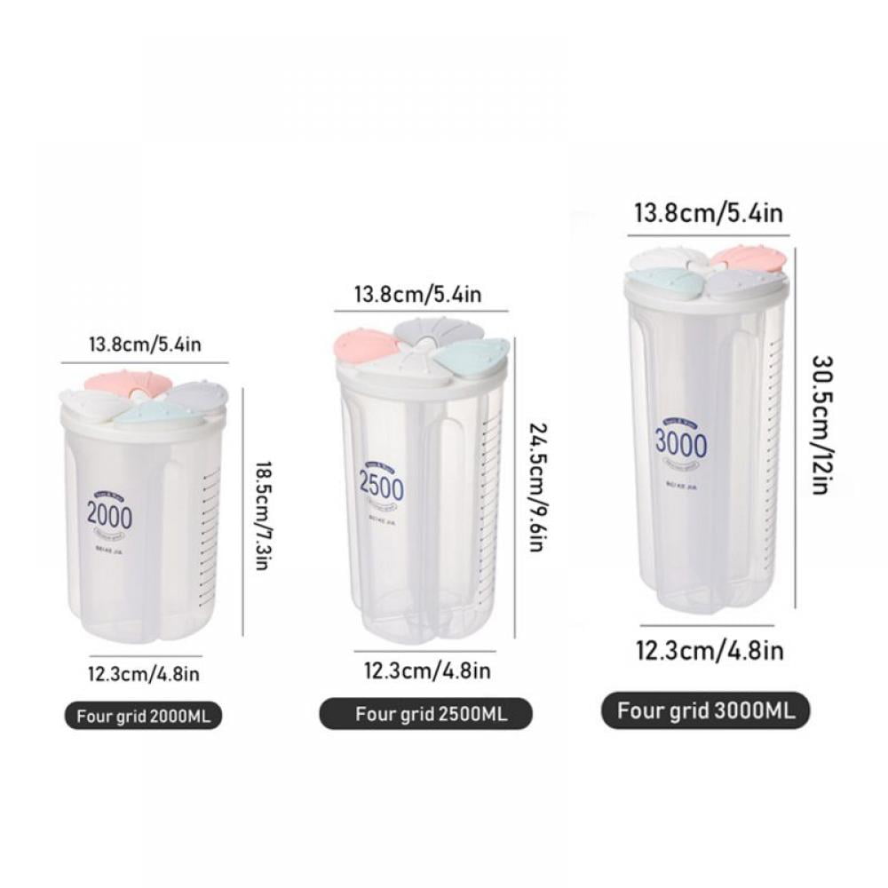 3Pcs Cereal Storage Container, Airtight Food Storage Container BPA Free ...