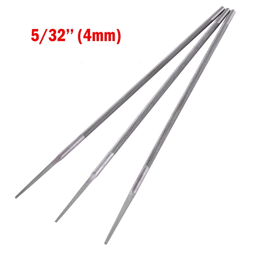 3Pcs Chainsaw Round Files Sharpening Chainsaw Chains 4 4.8 5.5mm ...