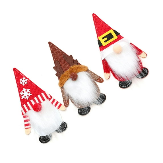 3Pcs Christmas Dinner Party Decorations Santa Silverware Holders Space ...