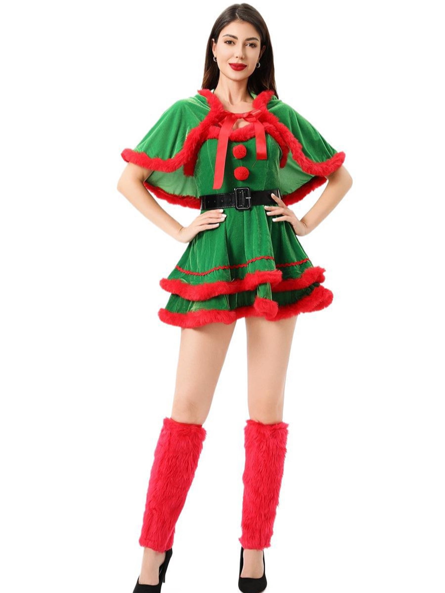 3Pcs Christmas Santa Costume Set Mrs. Claus Christmas Costume Santa ...