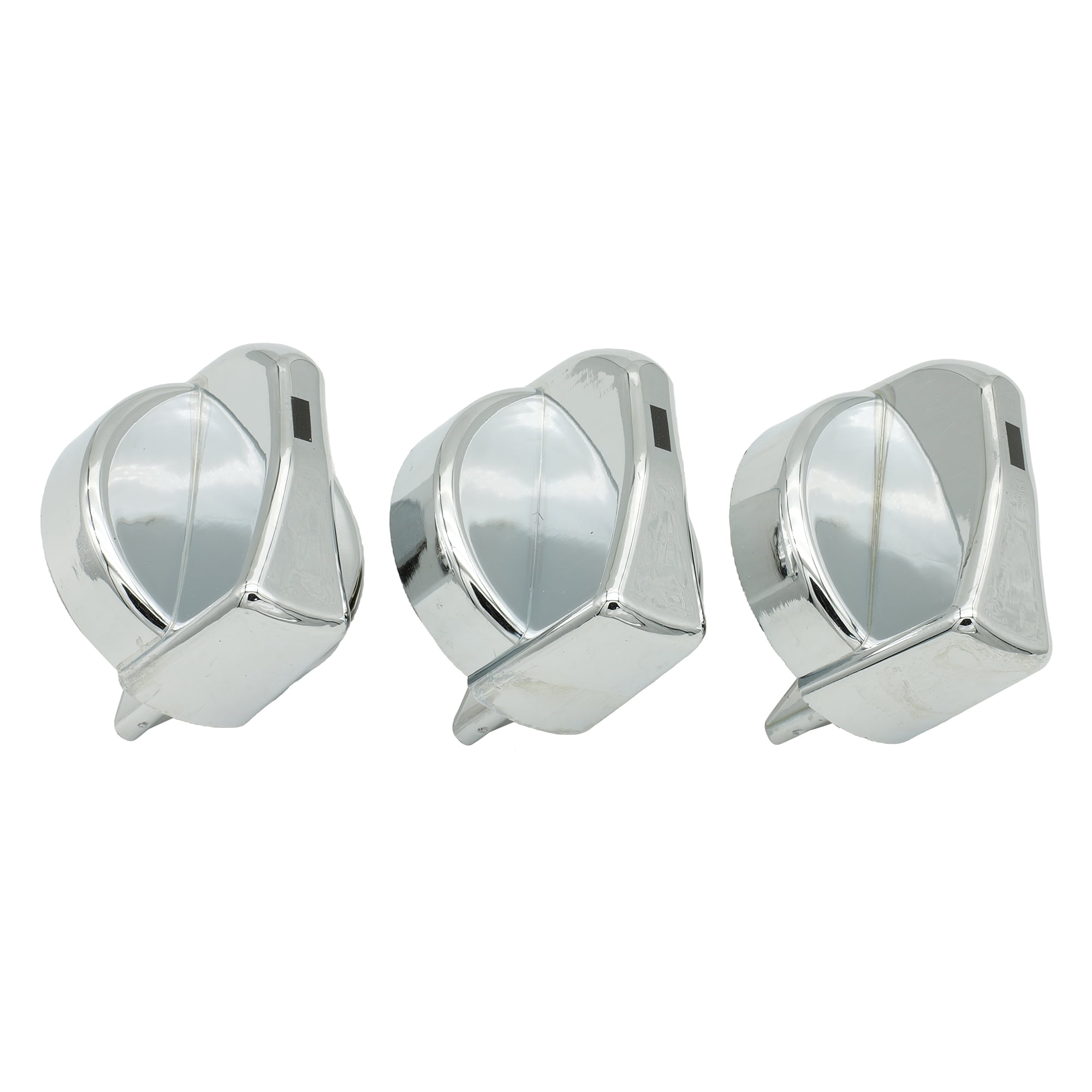 3Pcs Chromed AC Heater Fan Control Knobs For Peterbilt 335 357 367 375 378 379 384 386 387 ...