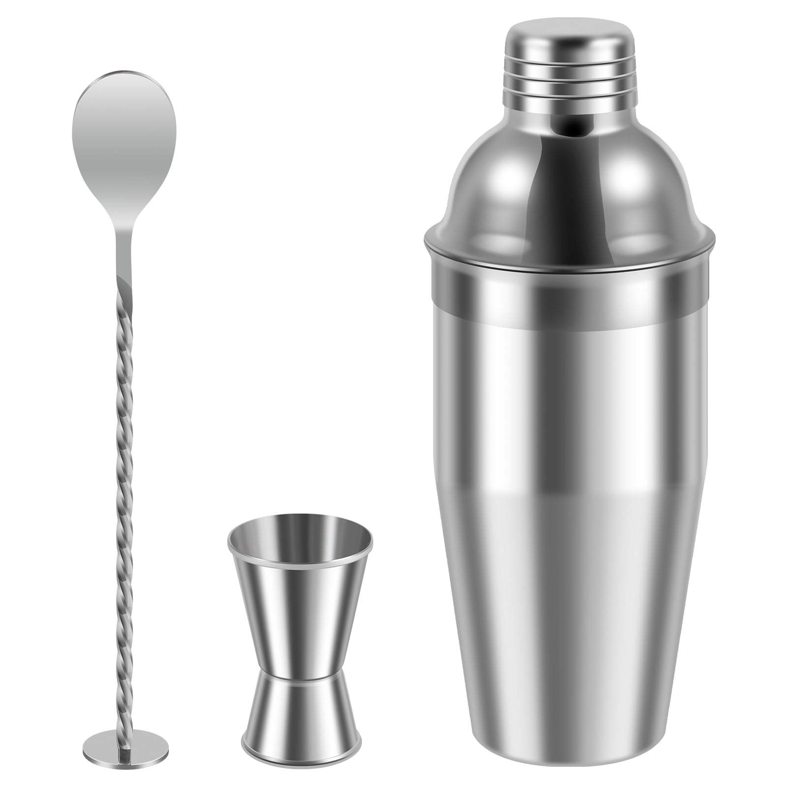 3Pcs Cocktail Shaker Bar Set 25oz Martini Shaker Set with Cocktail ...