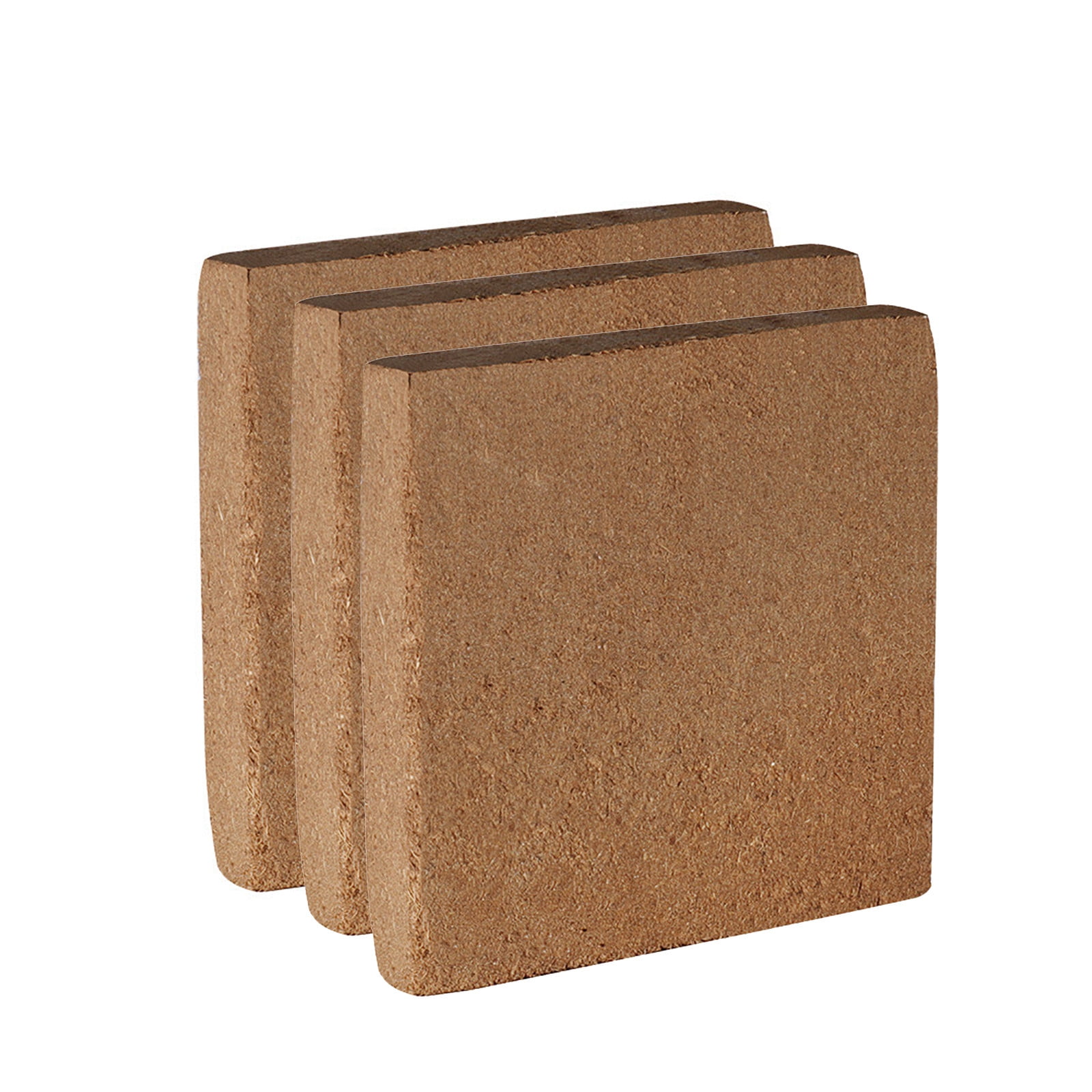 3Pcs Coconut Fiber Blocks Coir Bricks, Organic Coco Coir for Plants ...