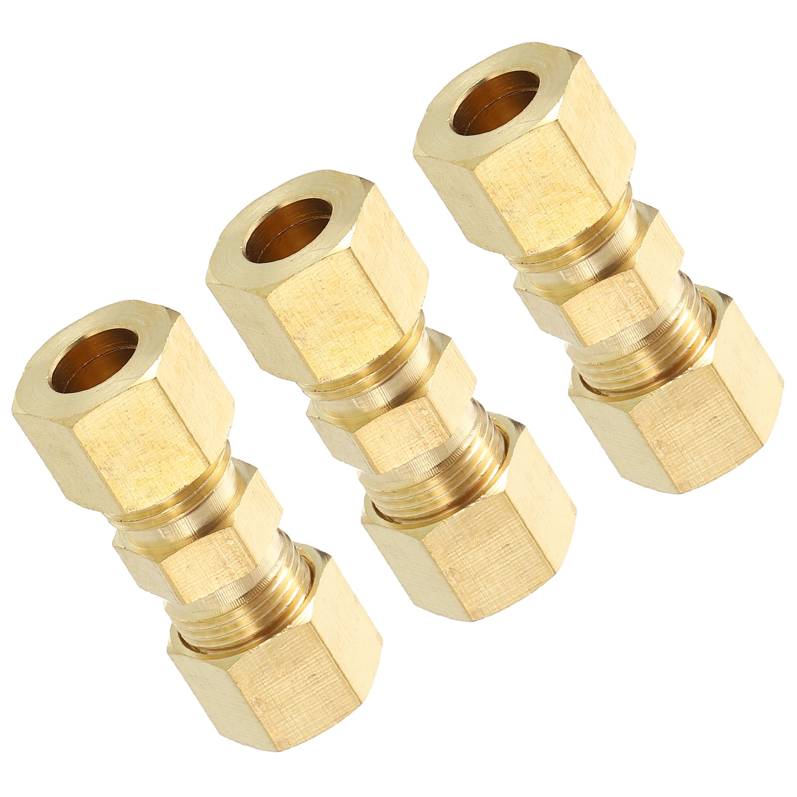3Pcs Compression Tube Pipe Fittings, 5/16" Compression Union Connector ...